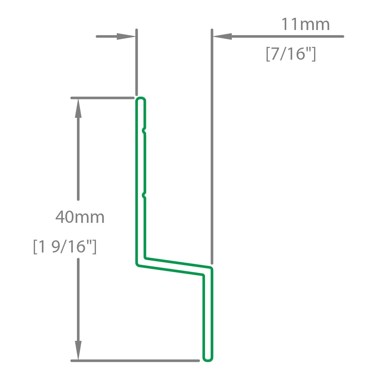 EZ 4 – Horizontal Z 5/16" Trim | Profile Options | Engage Building Products