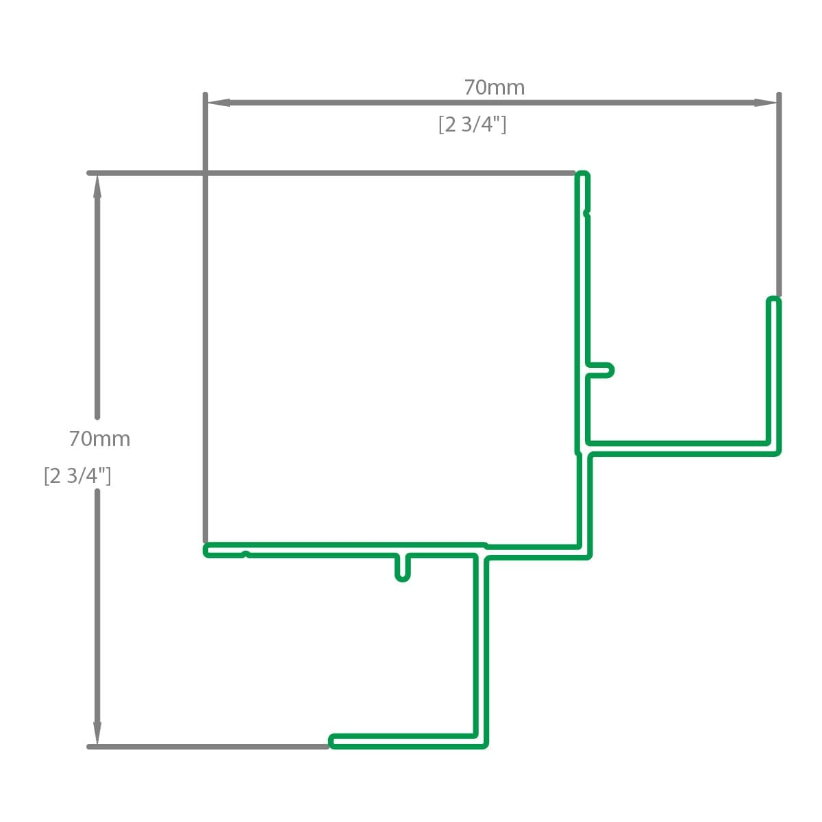 EZ 31 – 1-Piece Square Outside Corner 3/4" Trim | Profile Options ...