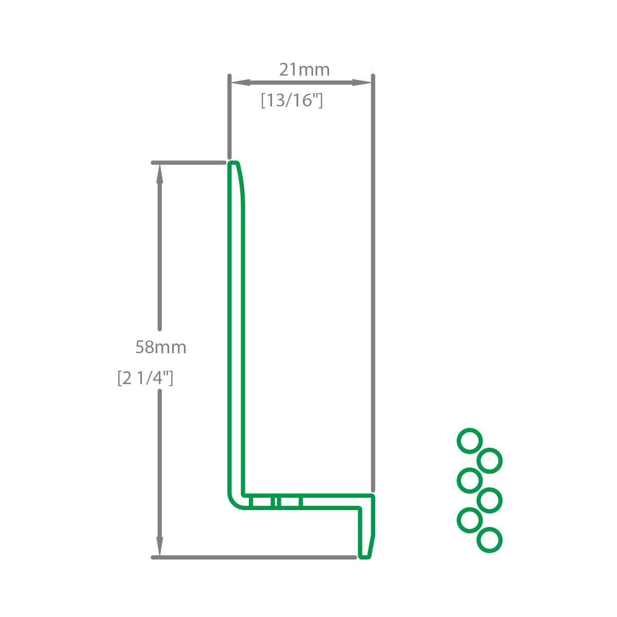 EZ 60 - Perforated Vented Starter Strip Trim (Vinyl) | Profile Options ...