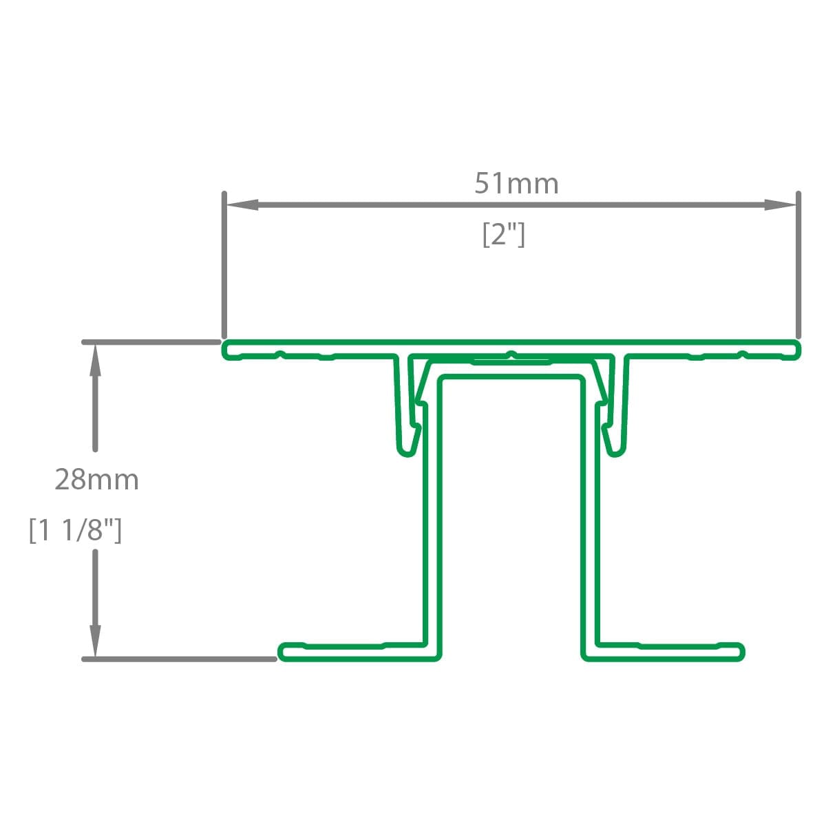 EZ 82 – 2-Piece Vertical U 1″ Trim | Profile Options | Engage Building ...